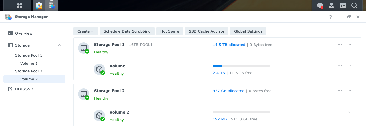 Use NVME SSD as storage volume instead of cache in DS920+